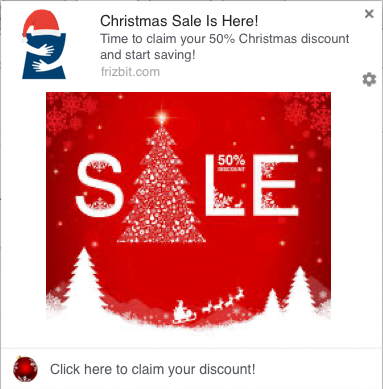 7 Christmas Campaigns & Tips for Web Push Notifications | Frizbit